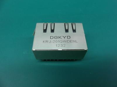 Cina 2 connettori del telefono RJ45 del IP del PWB del porto con metallo Shell 10/100/1000Base-T KRJ-201QWDENL in vendita