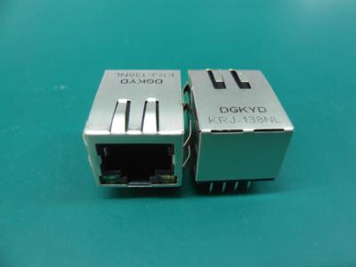 中国 IEEE コミュニケーション猫 6 の LED の垂直 1 x 1 単一の港が付いている RJ45 コネクター 販売のため