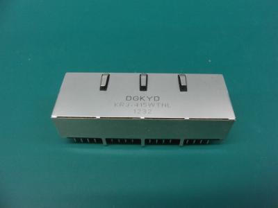 中国 イーサネット変圧器と磁気多 8 Pin RJ45 のコネクター上の 4 つの港力 販売のため