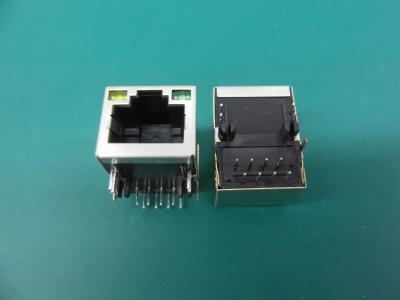 中国 統合された磁気学の繊維光学のトランシーバー/保護される受信機 LED RJ45 のコネクター 販売のため