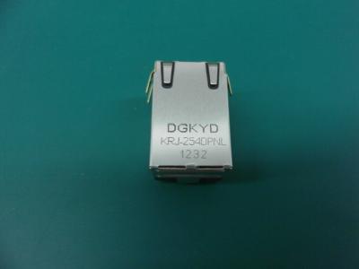 China 6 Pin Cat6 RJ45 modular trapezoidal Jack con la Etiqueta-para arriba 6P8C de la longitud de 25.4m m en venta