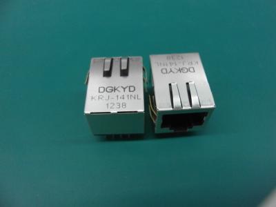 中国 ひだの繊維光学の磁気保護された RJ45 コネクターの長さ 21.3mm KRJ-141NL 販売のため