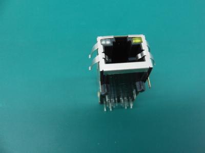 中国 保護された CAT5 CAT6 16 の Pin POE RJ45 ジャックのモジュール 1 x 1 の単一の左舷の記入項目 販売のため