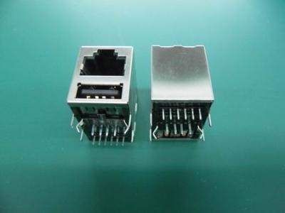 Cina Micro testa del maschio del connettore del supporto RJ45 USB del pannello, alta frequenza in vendita