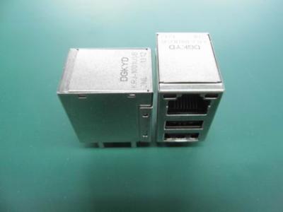 Cina Il connettore di alta frequenza il RJ45 USB di 18 Pin, cabla 27.4mm 10/100/1000base in vendita