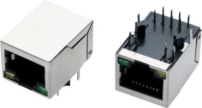 China RJ45 met Transformator, beschermde, ingebouwde LEDs Te koop