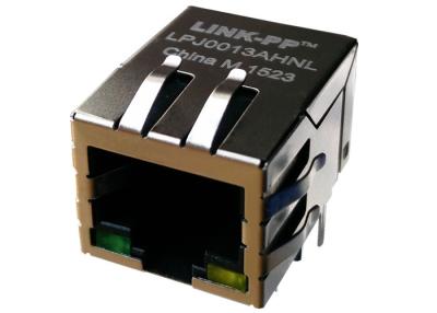 Cina Bordi magnetici del relè del porto di HFJ11-1075E-L11RL RJ45 Jack singoli in vendita
