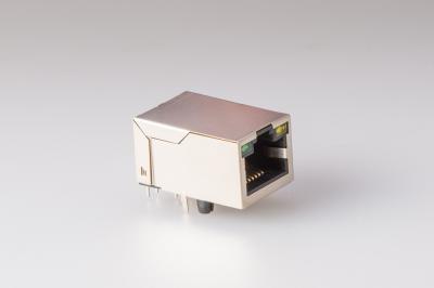 中国 25.4L 磁気 RJ45 ジャック ネットワークのソケットのメス コネクタの側面は盾によって入ります 販売のため
