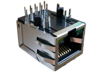 Cina Gigabit PoE+ di HFJ11-LGHRPE-L12RL/connettore di POE RJ45 con la bobina d'arresto comune di modo in vendita
