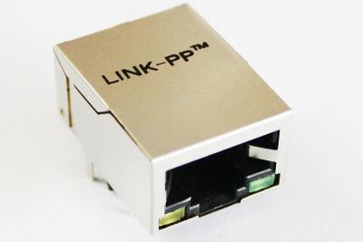 中国 直角 POE RJ45 のコネクター PCB IEEE RJ45 ジャックの下に 1 つ x 1 つの港記録して下さい 販売のため