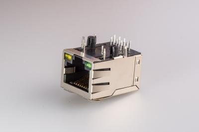 Cina Connettore integrato di POE RJ45 di magnetica, connettore modulare di Rj45 8p8c con i trasformatori dello schermo/LED in vendita