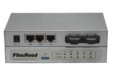 Cina L'auto piena duplex di Internet dei commutatori di fibra ottica del porto il RJ45 2 individua i 10m/100M in vendita