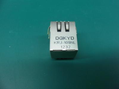 Cina 1 x 1 porto magnetico verticale RJ45 singolo Jack CAT6 del supporto LED con l'entrata laterale in vendita
