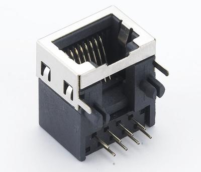 Cina l'incavo rj45 della rete di 58 serie sceglie il mezzo-sheild connettore 10p8c del porto presa del PWB da 90 gradi in vendita