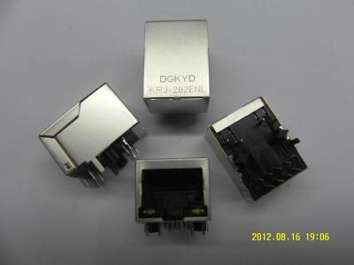 中国 21.3mm インターネット セット トップの箱の塗布のための 10/100/1000base 変圧器/フィルター、10 Pin との 1*1 タブ RJ45 Rj45 Co 販売のため