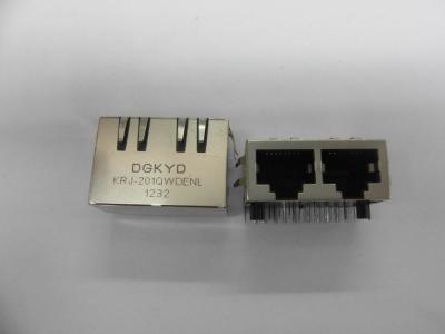 中国 注文 1000BASE タブ RJ45 は/ルーターまたはコンピュータ利用技術、10 Pin Rj45 のコネクターのために導かれるなしの RJ45 ジャックを統合しました 販売のため