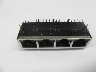 Κίνα Συνδετήρες Shieled krj-401QGYENL 4-λιμένων δικτύων 1000BASE RJ45 μαγνητικό προς πώληση