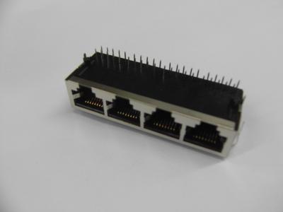 Κίνα 10/100/1000Base-Tx 1 μορφωματικοί γρύλοι Rohs 4-λιμένων Χ RJ45 υποχωρητικό προς πώληση