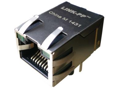 中国 HFJT1-E1G46-L11RL、統合された磁気学 10 の vias PCB の開発板との RJ45 販売のため