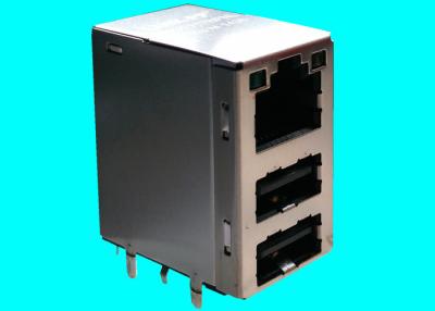 Cina single board computer del connettore LPJU5402B79NL di 45F-10102DYD2NL 21.69mm RJ45 USB in vendita