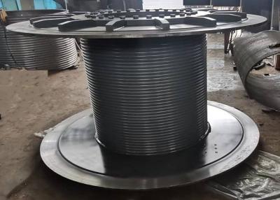 Cina Grande tamburo di vernice di gru con solchi di Lebus, corda di cavo avvolgente, fila automatica in vendita