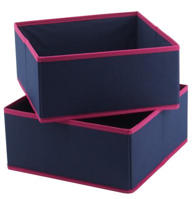 China Compartimientos de almacenamiento plegables de 11 pulgadas, caja de almacenamiento plegable del paño de 2 pedazos en venta