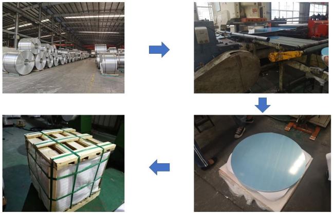 Custom aluminum sheet circles in various diameters and finishes