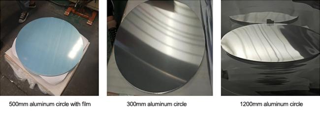 Aluminum disc circles manufacturing process and product display