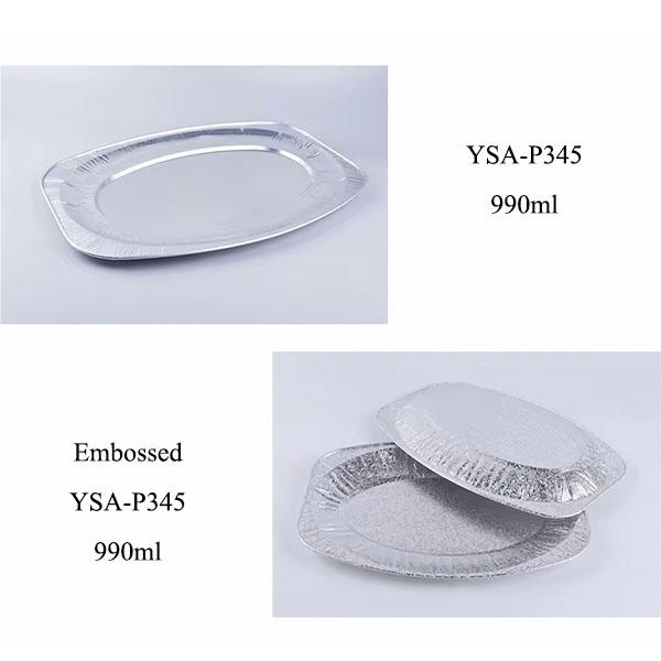 P345 aluminum foil tray - 990ml capacity