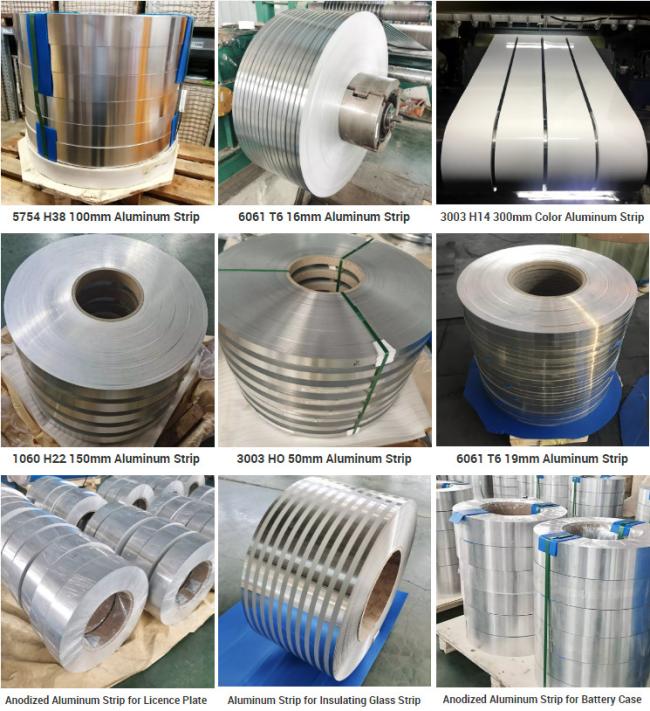 Aluminum strip coil product display
