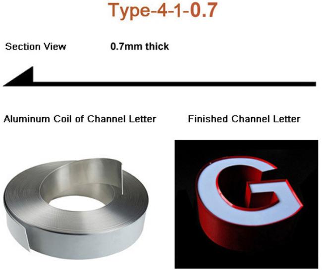 Color Mirror Aluminum Strip Close-up