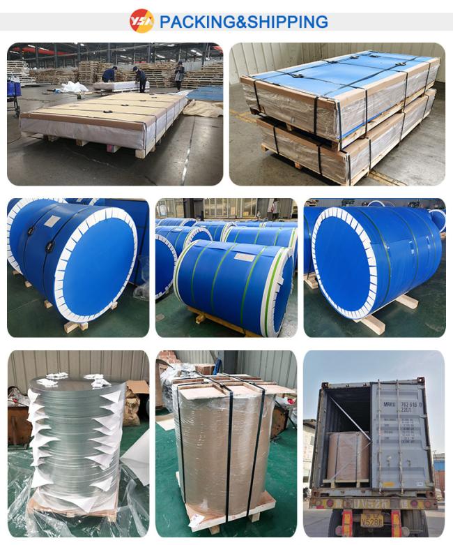 Aluminum coil packaging and shipping preparation