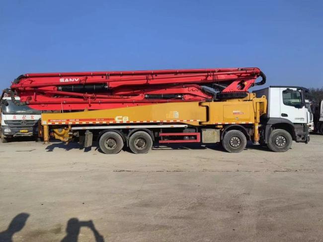 Concrete Pump Truck 56 Meters Installed Mercedes Chassis, Stock Two Sets