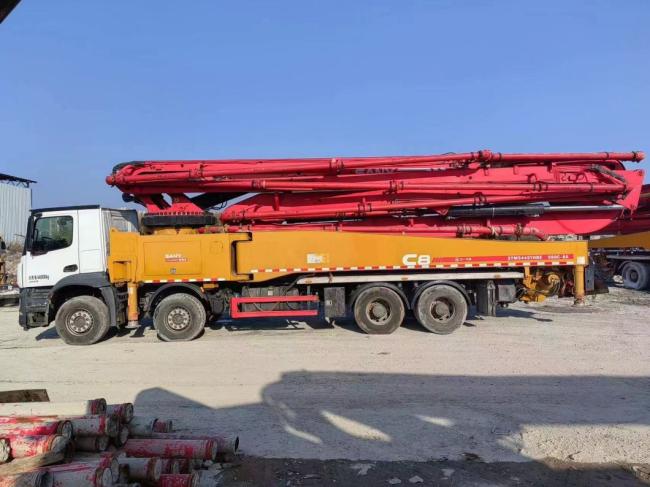Concrete Pump Truck 56 Meters Installed Mercedes Chassis, Stock Two Sets