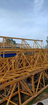 6T Used Zoomlion Flat Head Tower Crane with Car Type Moving Type and in Good