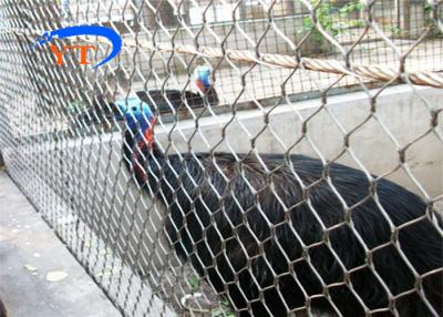 Chine câble Mesh Netting High Temperature Resistance d'acier inoxydable de 7x19 25mm à vendre