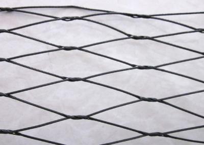 Cina maglia 80x80mm dell'uccelliera della rete di 304 cavi di acciaio inossidabile del cavo metallico dell'ossido del nero 7x19 in vendita