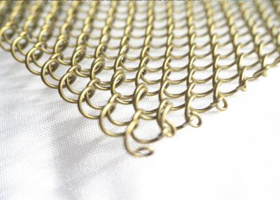 Cina Schermo durevole Mesh Curtains della scintilla di Mesh Drapery Restaurant Hotel Fireplace del metallo 6x6mm in vendita