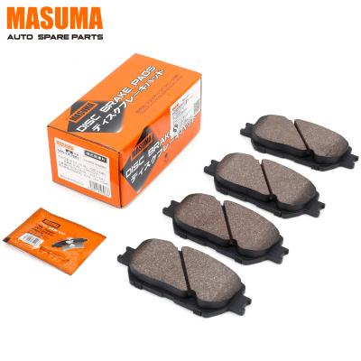 중국 네 MS-1479N MASUMA 오토 착용 부분 낮은 메트 브레이크 패드 세트 04465-33240 XZU308 판매용