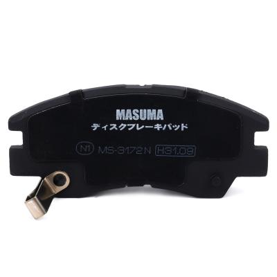 중국 MS-3172N MASUMA 오토 쿼이크 스톱 디스크 세트 브레이크 패드 MR389539 58101M2A01 미쓰비시 J10용 판매용