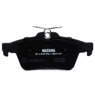 중국 MASUMA NO. MS-5903N 자동 후방 브레이크 패드 세트 EPYK-26-48Z J10 판매용