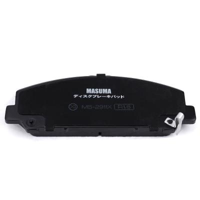 중국 MS-2911X MASUMA 자동차 수리 부품 세라믹 노이즈 브레이크 패드 세트 D1509-8403 D1060ZC60J 판매용
