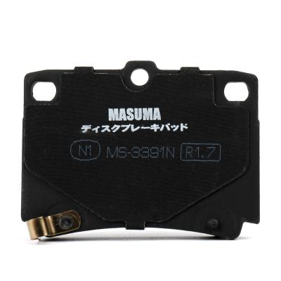 중국 MS-3391N MASUMA 자동 전면 우트라 브레이크 패드 MR389575 MITSUBISHI ASV40L V6 W 판매용
