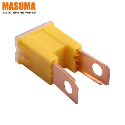 중국 60A 옐로우 12개 MASUMA 자동차 액세서리 표준 퓨즈 FS-005 ASV40L 자동차용 판매용