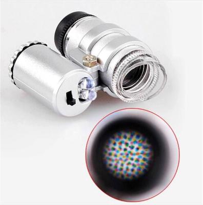 Cina Un piccolo microscopio d'argento di 2 LED Smartphone/microscopio di USB Digital con ingrandimento 45x in vendita