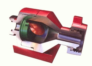 flapper check valve view