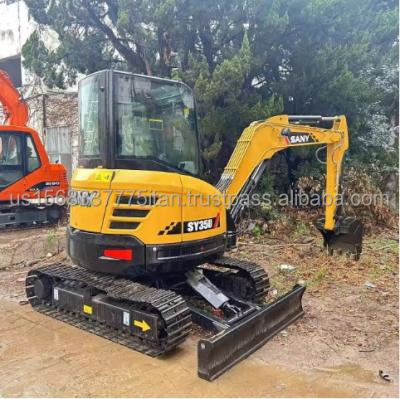 Κίνα Μικρή ώρα εργασίας Sany SY35U Mini Digger με αρχική υδραυλική αντλία και κινητήρα ISUZU προς πώληση