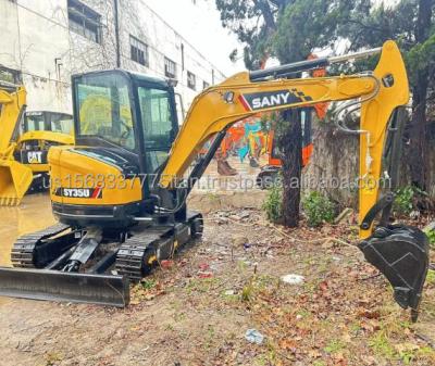 Κίνα Μικρό ωράριο εργασίας SANY SY35U Μίνι εξορυκτής με κινητήρα ISUZU 3,5 τόνων λειτουργικό βάρος προς πώληση