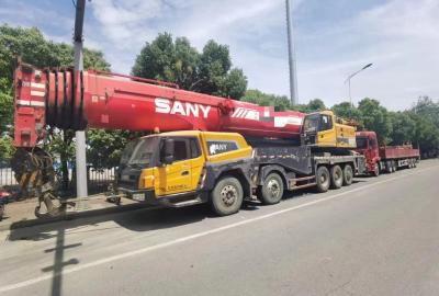중국 45000kg 사용 된 SANY 200톤 크레인 기계 1000-1500 작업 시간 판매용