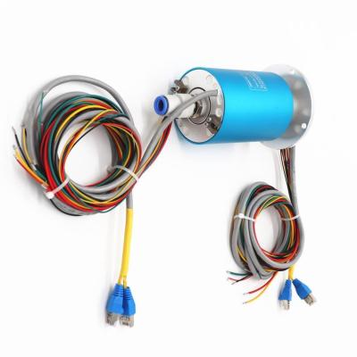 China Beleg-Ring Rotary Joint Through Bores des Ethernet-USB3.0 drehende Kontakte zu verkaufen